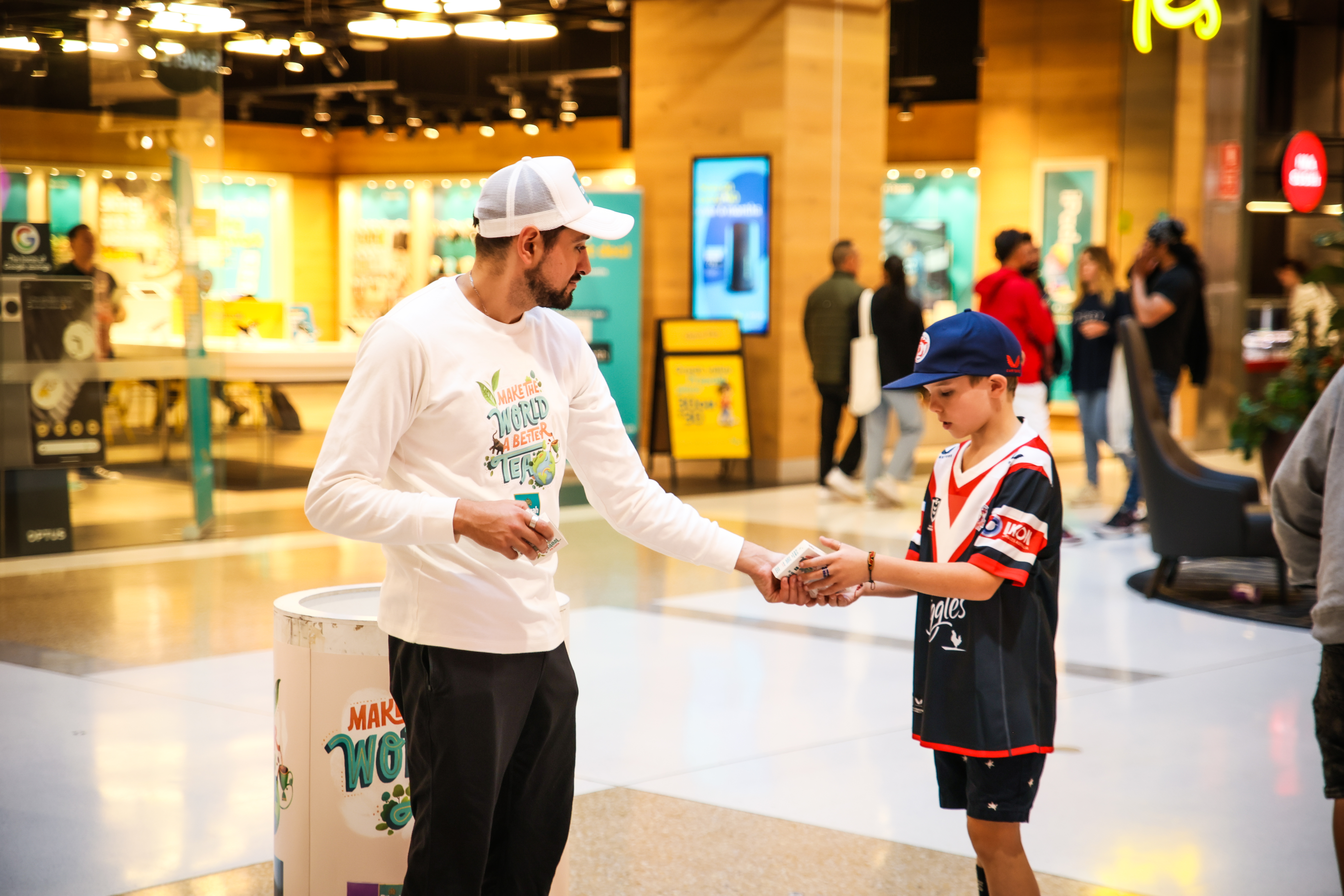 Product sampling at Westfield Bondi Junction