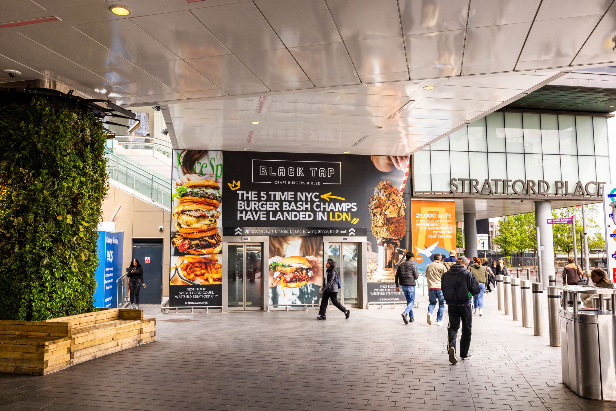 Northern Ticket Hall lift wrap